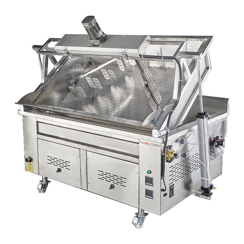 125kw Automatic Frying Machine 300L Gas Fryer Machine Stainless Steel